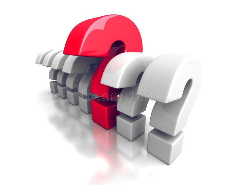 Different Red Question Mark in Other Problem Symbols Stock Illustration ...