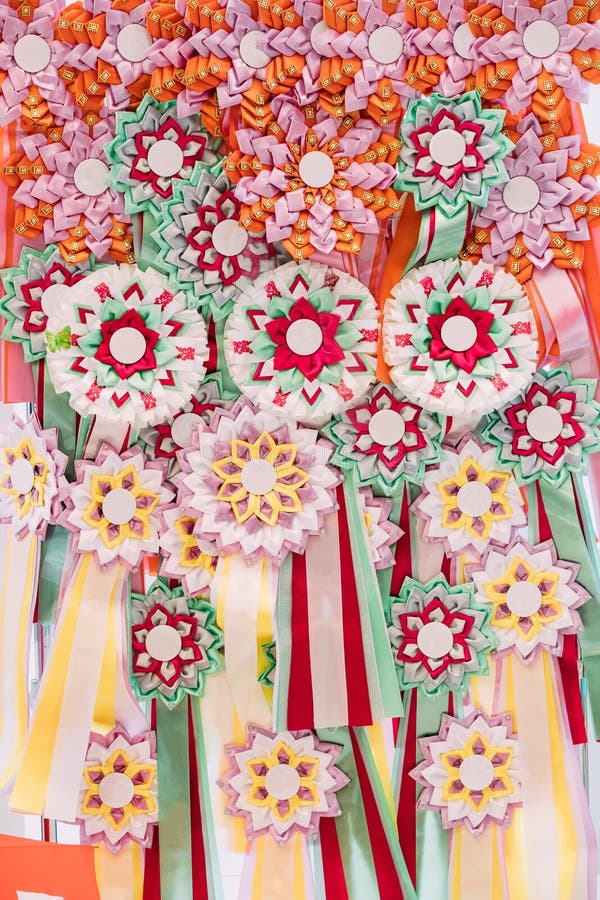 Ribbon Awards Badges for Winners in Competition Stock Image - Image of ...