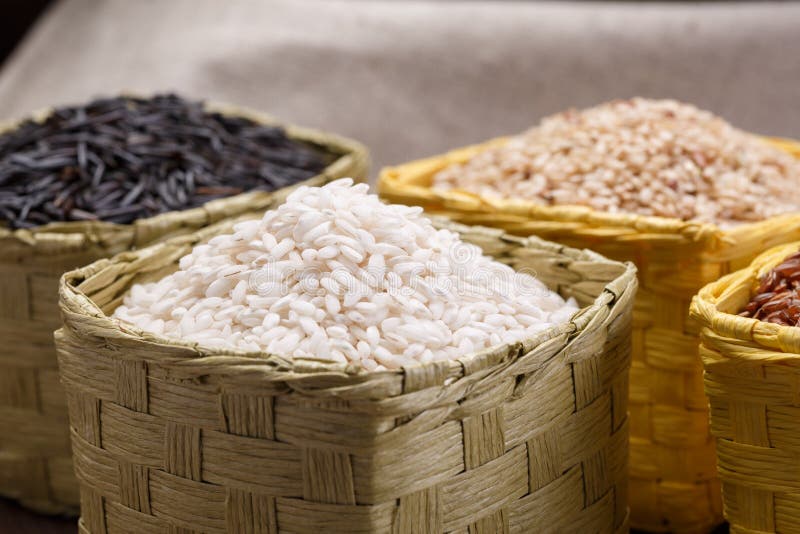 Different rice stock image. Image of organic, full, seed - 52413131