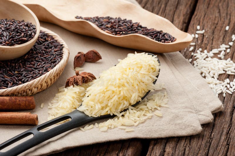 Different rice varieties stock image. Image of natural - 161741145