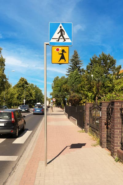 Different Road Signs Outdoors on Sunny Day Stock Photo - Image of ...