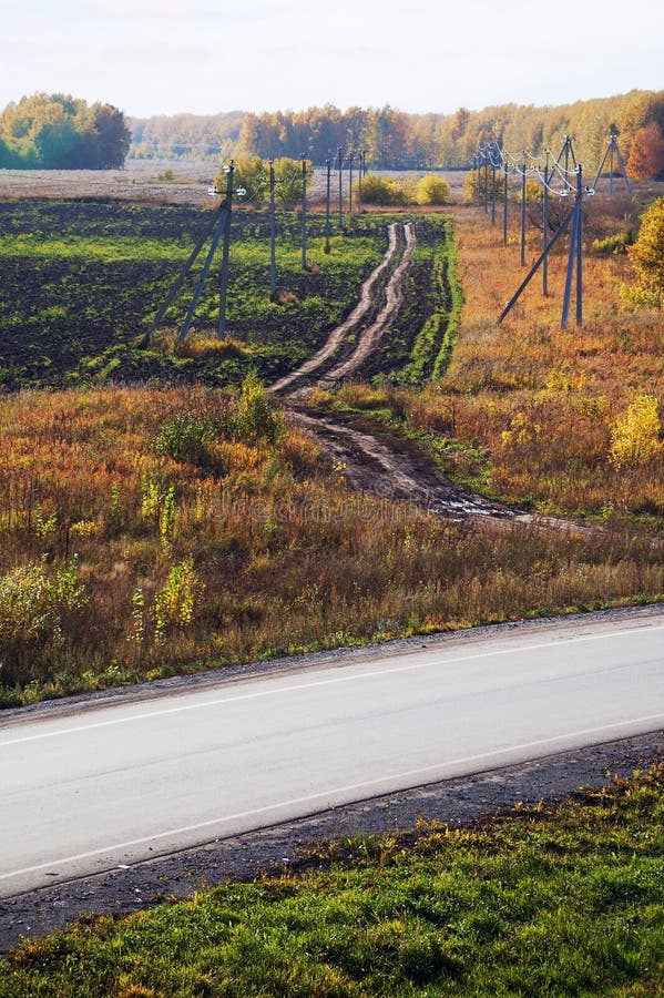 Two Different Roads Parallel To Each Other Stock Photo - Image of road ...