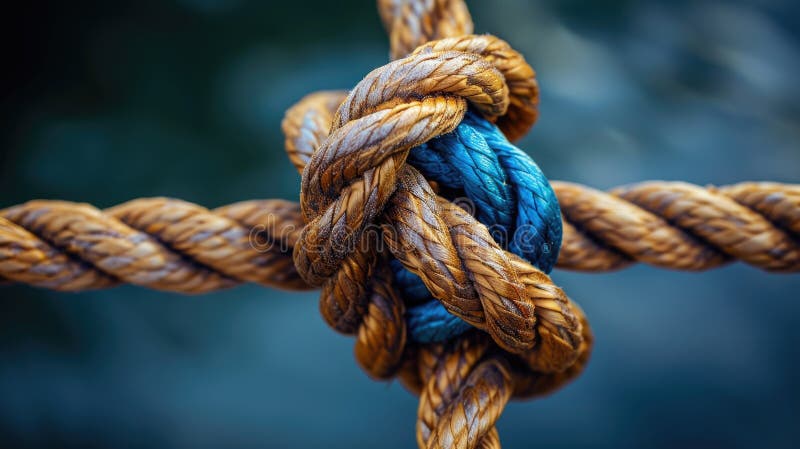 Different Ropes Intricately Woven into a Knot, a Visual Metaphor for ...