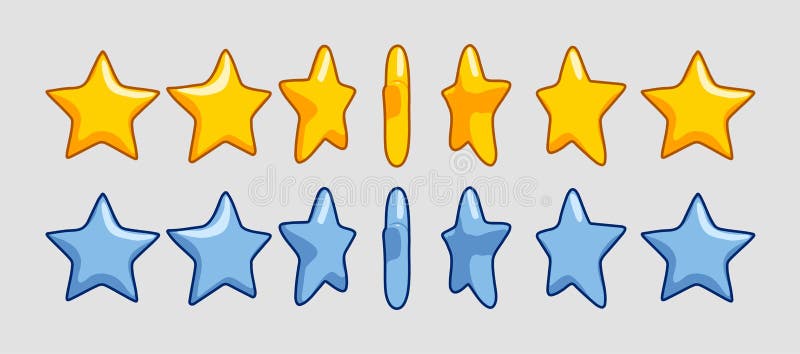 Different rotation stars stock vector. Illustration of profile - 47624855