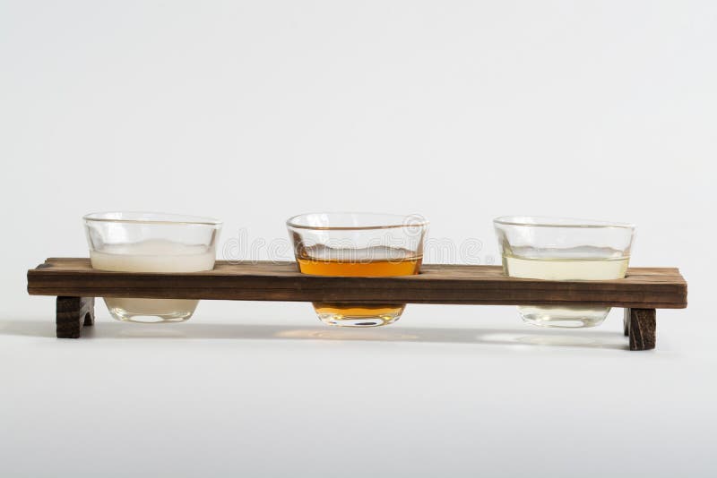 Different sake shots stock image. Image of china, beverage - 79006651