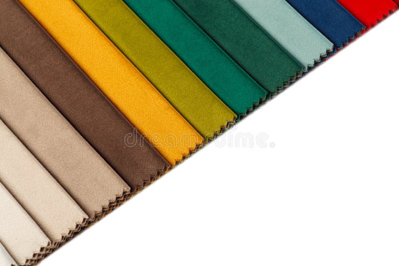 Different Samples of Velvet Fabric Stock Photo - Image of collection ...
