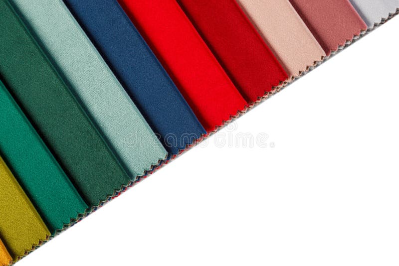 Different Samples of Velvet Fabric Stock Photo - Image of material ...