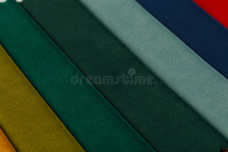 Different Samples of Velvet Fabric Stock Image - Image of closeup ...