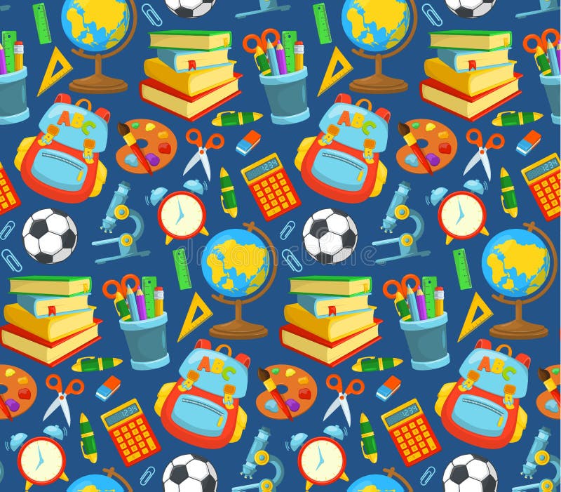 Different school objects. stock vector. Illustration of study - 73484139