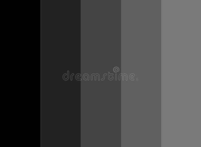 5 Different Shades of Black To Gray Vertical Palette. Grey Colour ...