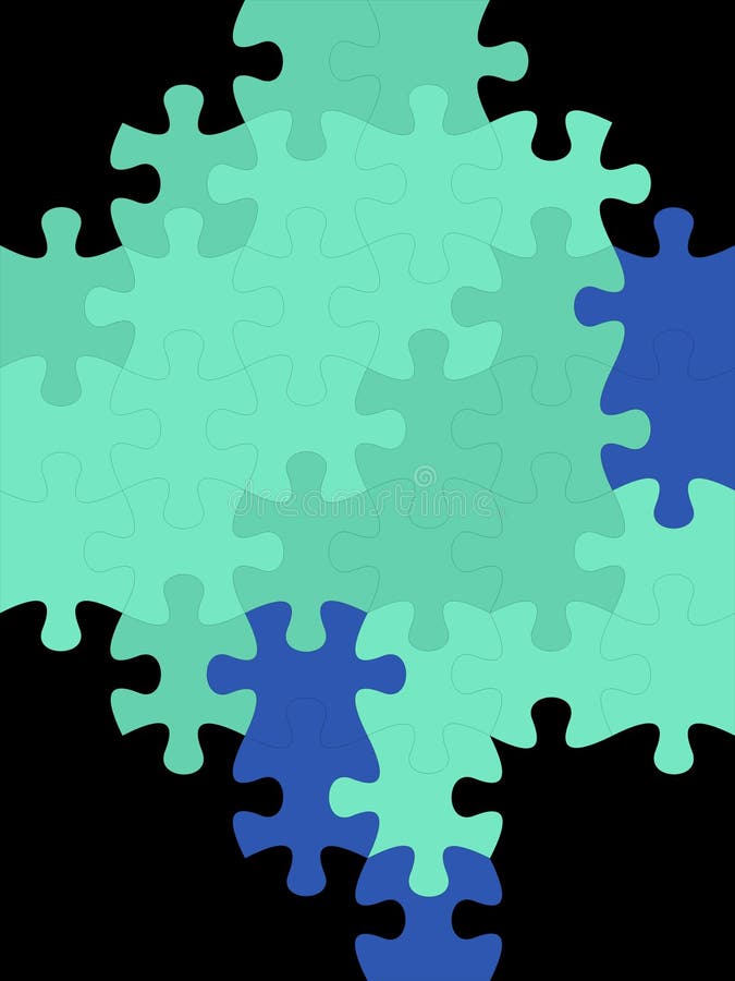 Rgb Color Jigsaw Puzzle Pieces Stock Illustration - Illustration of ...