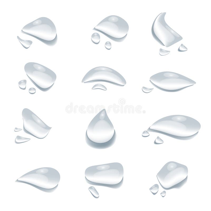 Water Drops Shape Stock Illustrations – 26,448 Water Drops Shape Stock ...