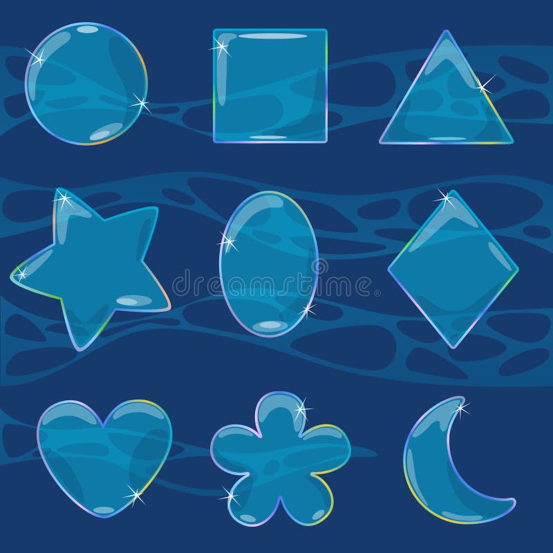 Different Shaped Bubbles in Water Stock Vector - Illustration of ellips ...