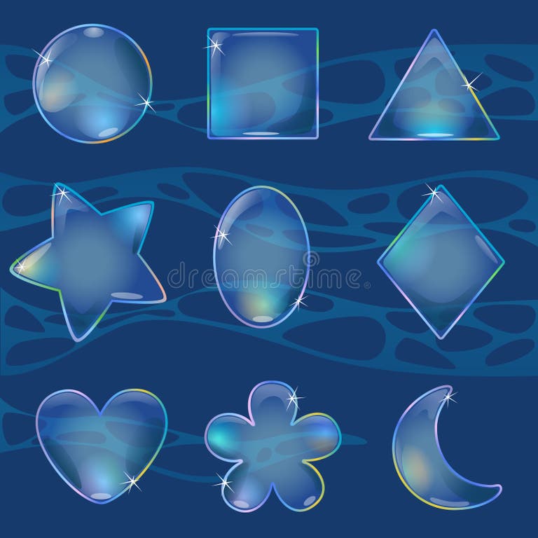Different Shaped Bubbles in Water Stock Vector - Illustration of frame, school: 51294496