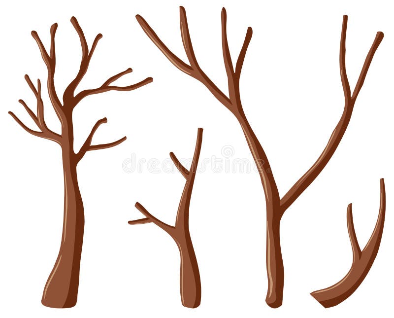 Different Shapes of Branches Stock Vector - Illustration of decoration ...