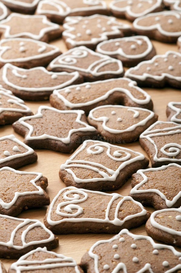 Different Shapes of Gingerbread Cookies Stock Image - Image of shape ...