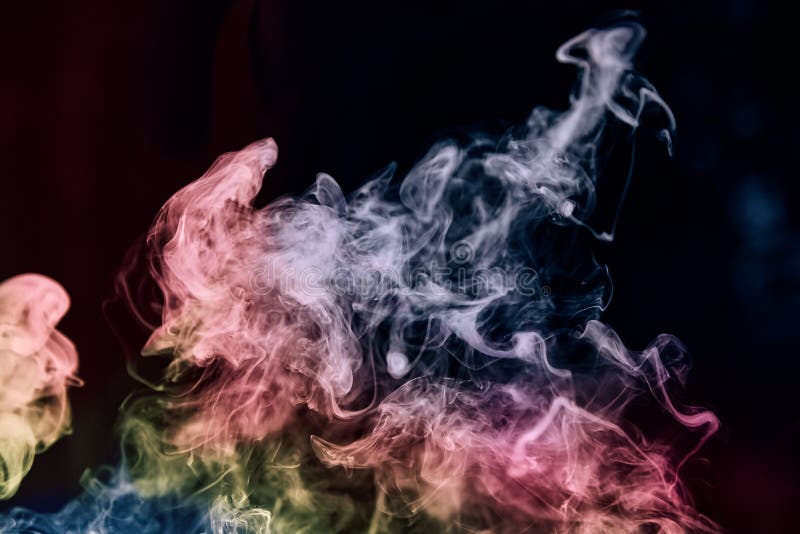 Colorful Creative Smoke Waves Stock Photo - Image of fire, background ...
