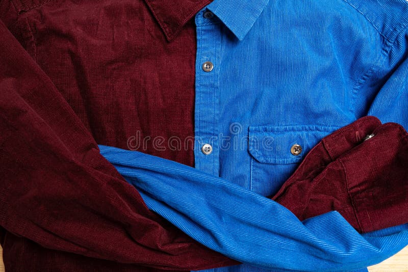 Different Shirt are Buttoned Together with Crossed Sleeves, Looking ...