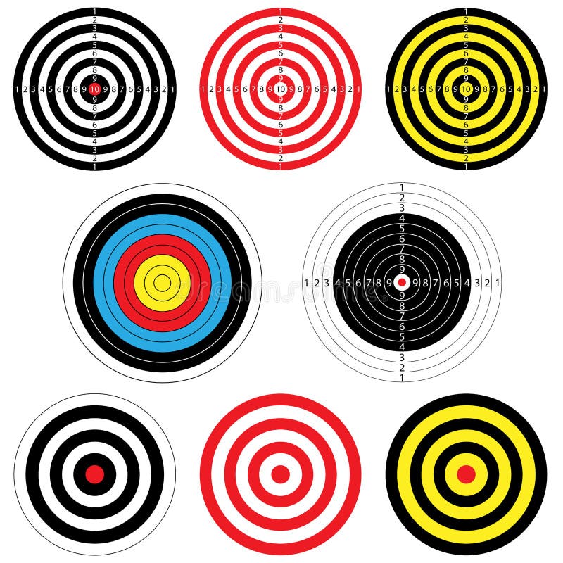 Shooting Targets and Projectiles Stock Vector - Illustration of game ...