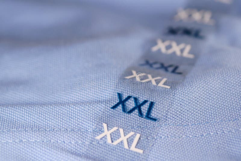 XXL Size Clothing Label Tag Stock Photo - Image of template, patch ...
