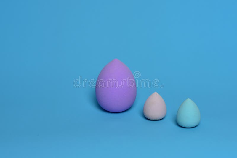 Different Size Makeup Puff. Good Looks Stock Image - Image of blending ...