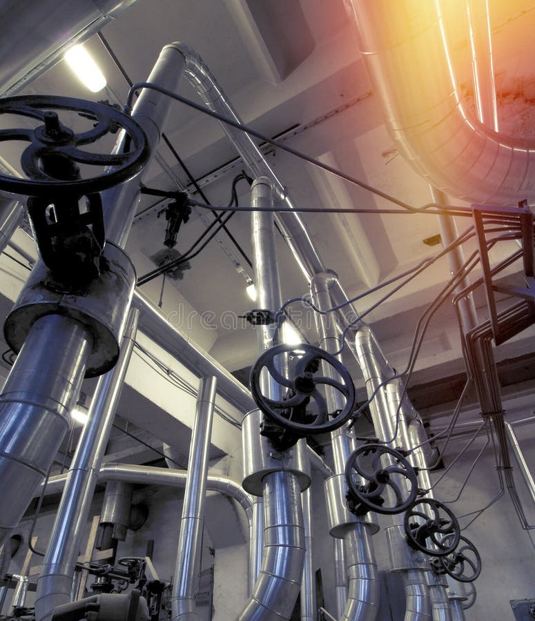 Different Size and Shaped Pipes and Valves Stock Image - Image of pipe ...