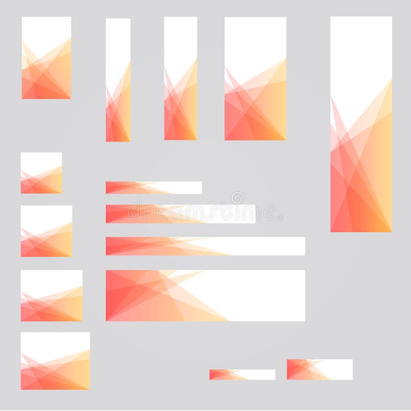 15 Different Sized Banners Background Template Design for Desktop and ...