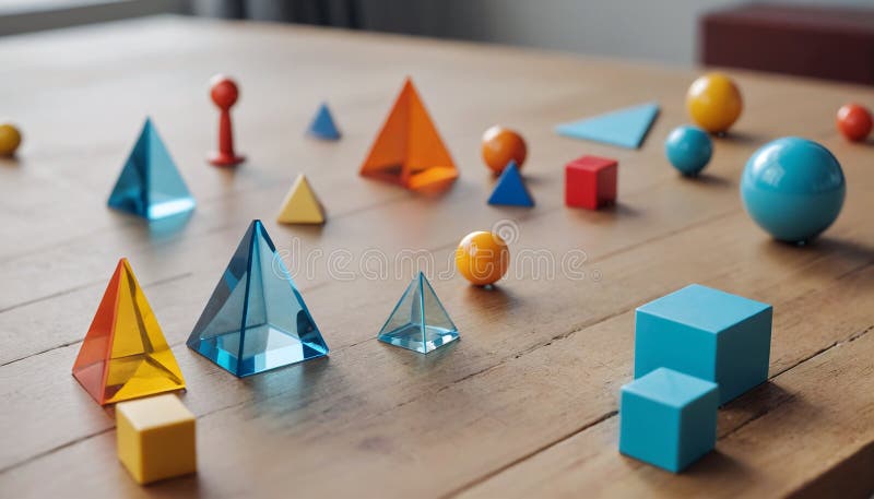 Different Sized and Different Colored Geometric Shapes for Learning ...