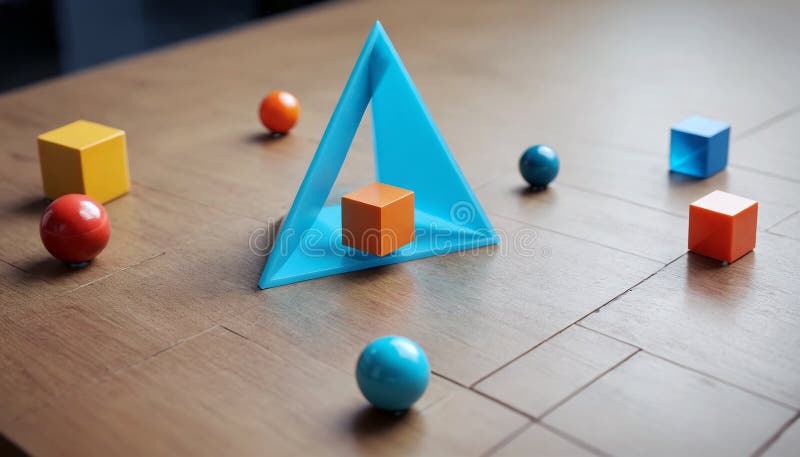 Different Sized and Different Colored Geometric Shapes for Learning ...