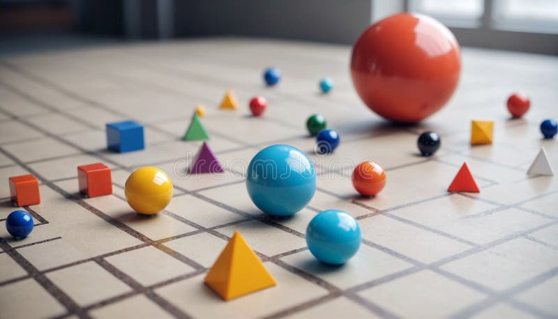 Different Sized and Different Colored Geometric Shapes for Learning ...