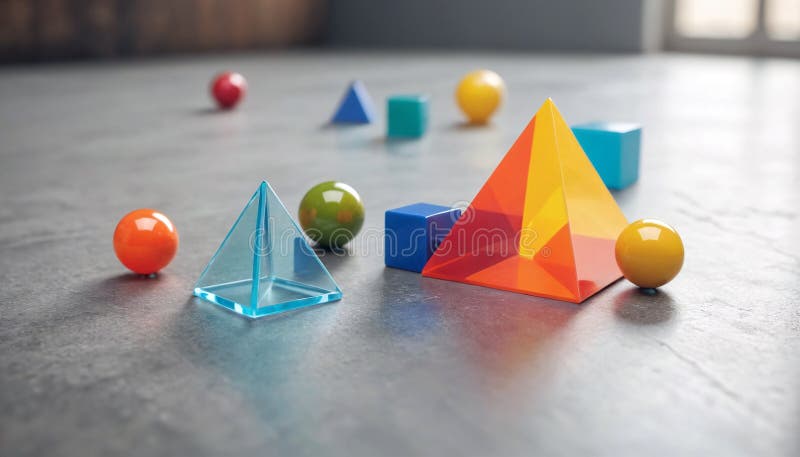 Different Sized and Different Colored Geometric Shapes for Learning ...