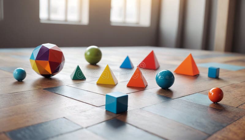 Different Sized and Different Colored Geometric Shapes for Learning ...