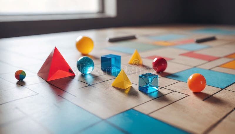 Different Sized and Different Colored Geometric Shapes for Learning ...