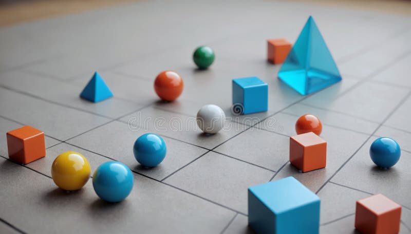 Different Sized and Different Colored Geometric Shapes for Learning ...