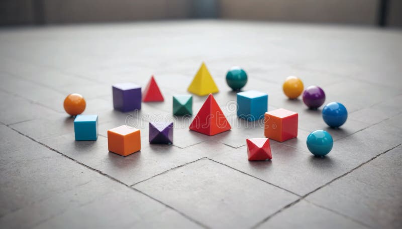 Different Sized and Different Colored Geometric Shapes for Learning ...