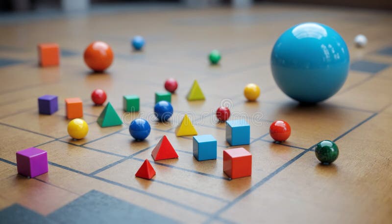 Different Sized and Different Colored Geometric Shapes for Learning ...