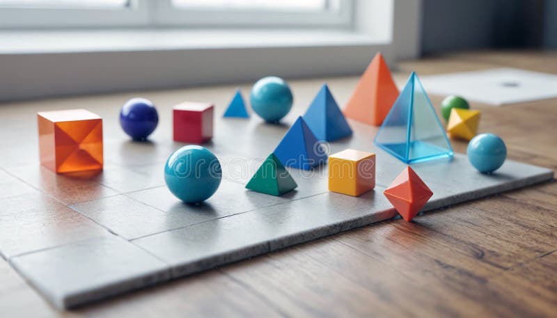 Different Sized and Different Colored Geometric Shapes for Learning ...