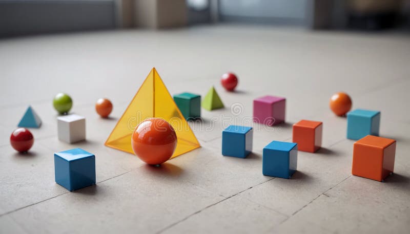 Different Sized and Different Colored Geometric Shapes for Learning ...