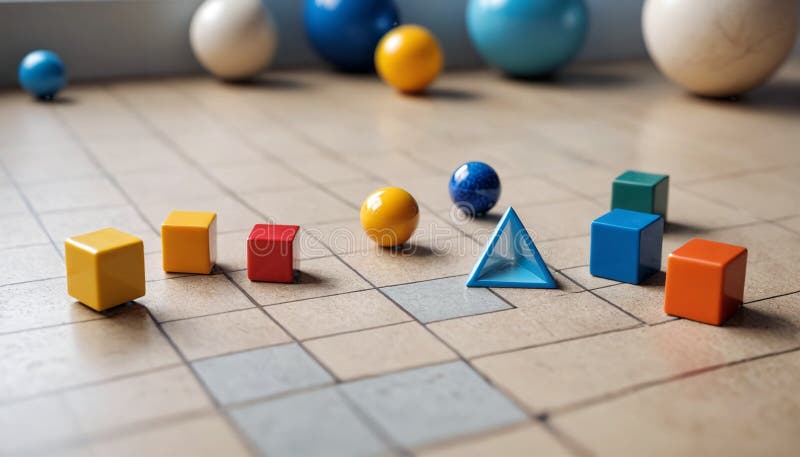 Different Sized and Different Colored Geometric Shapes for Learning ...