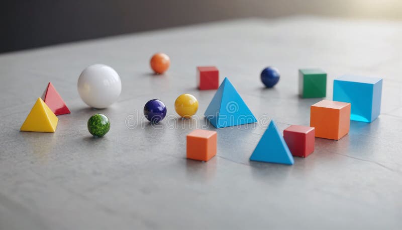 Different Sized and Different Colored Geometric Shapes for Learning ...