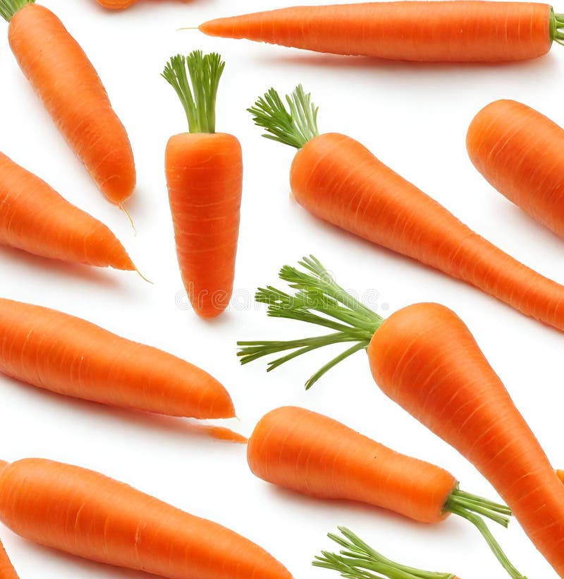 Different Sizes and Shapes of Carrots. Stock Illustration ...