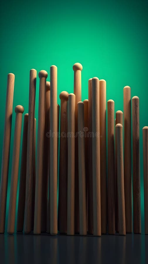 Different Sizes and Shapes of Wooden Dowels Stock Illustration ...