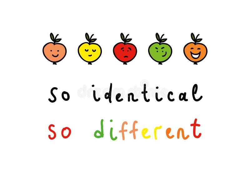 Diversity and sameness stock image. Image of drawing, cultural - 3269245