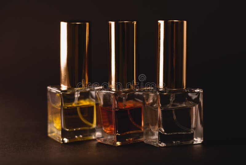 Small Red Perfumes Bottle with Roses Flowers. the Concept of a Favorite ...