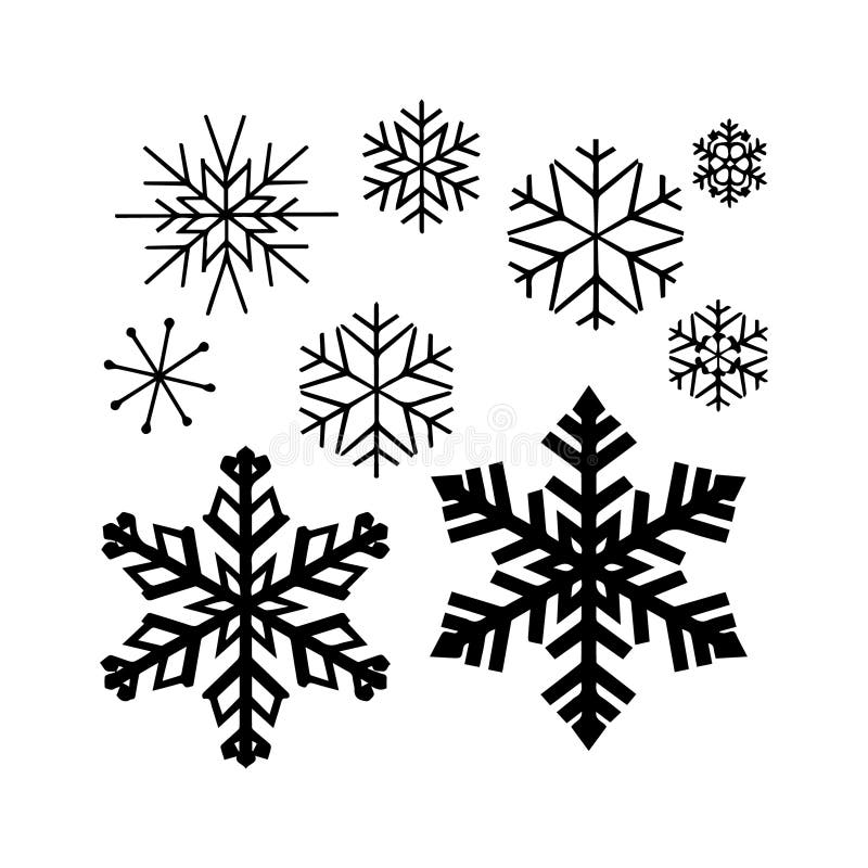 Different Snowflakes Set" is a Collection of Unique Snowflake Designs ...