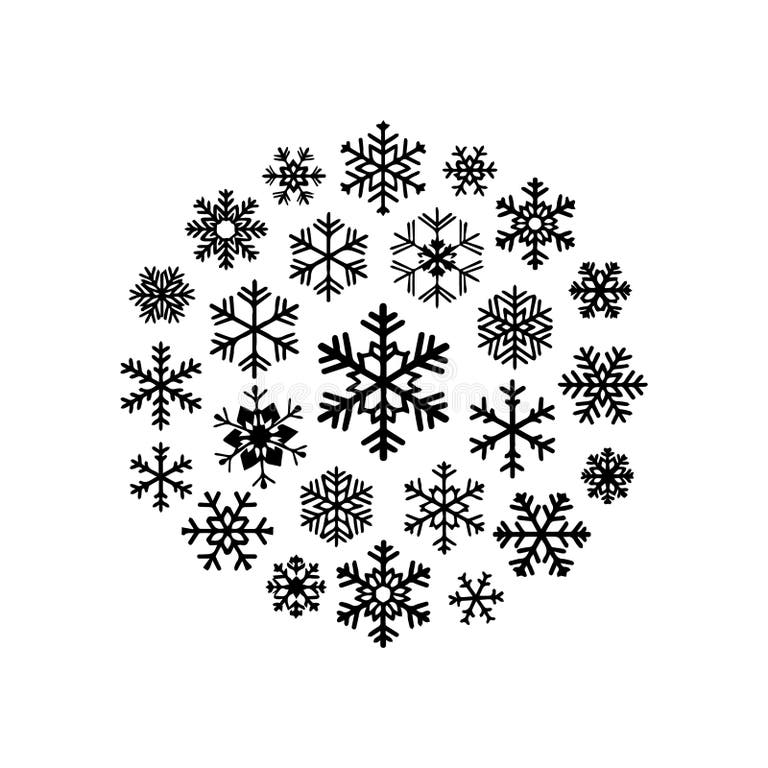 Different Snowflakes Set" is a Collection of Unique Snowflake Designs ...