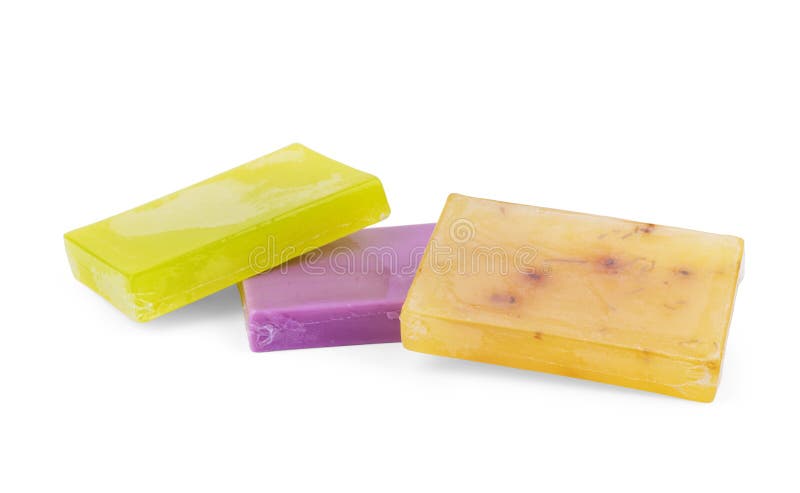 Different Soaps in Different Soap Dishes. a Lot of Solid Soap for ...