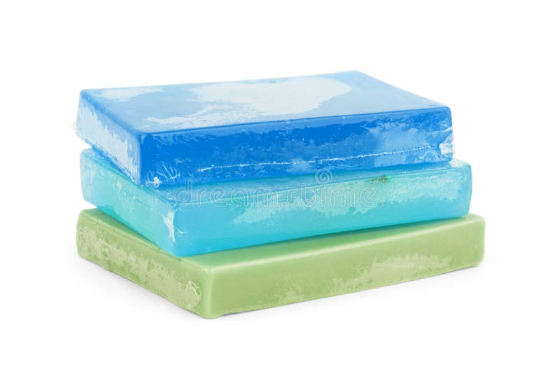 Different Soaps in Different Soap Dishes. a Lot of Solid Soap for ...