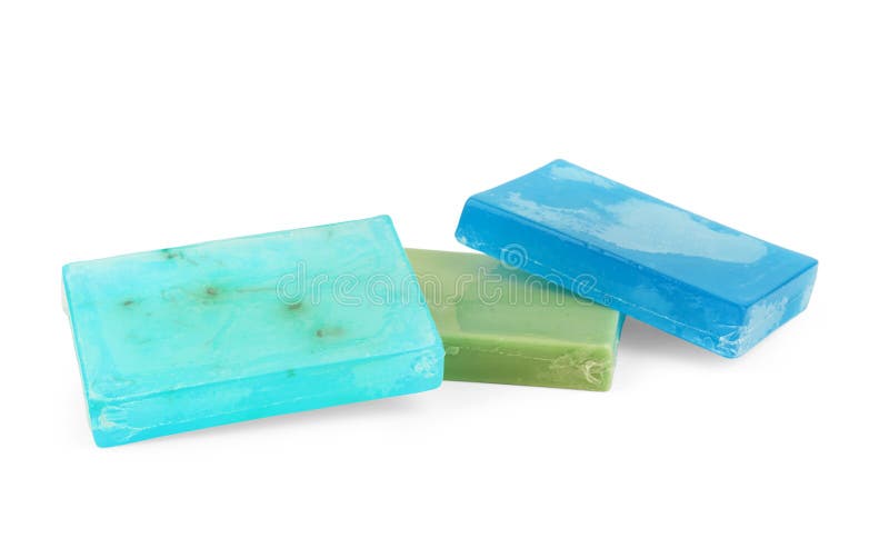 Different Soaps in Different Soap Dishes. a Lot of Solid Soap for ...