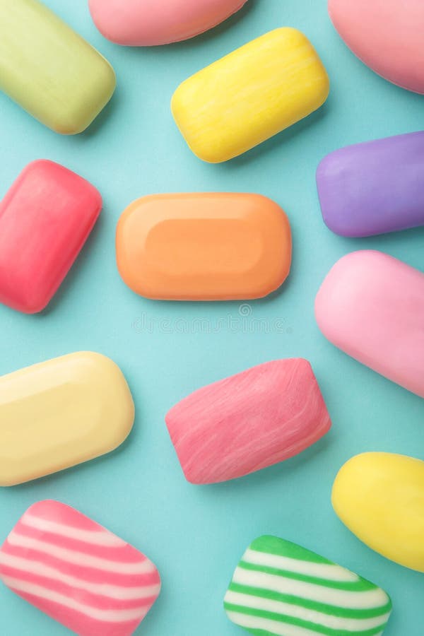 Different Soaps in Different Soap Dishes. a Lot of Solid Soap for ...